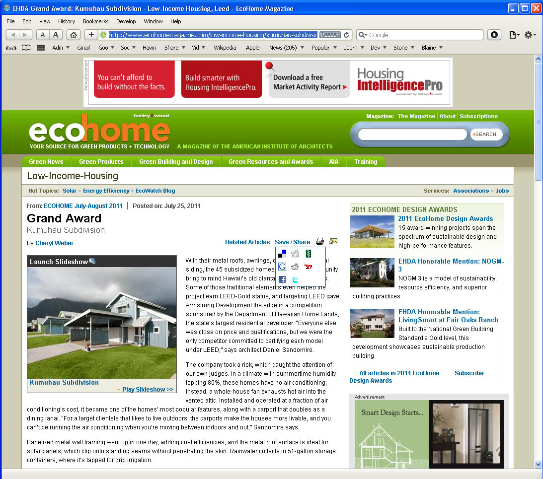 EcoHome Grand Award to Kumuhau – Department of Hawaiian Home Lands