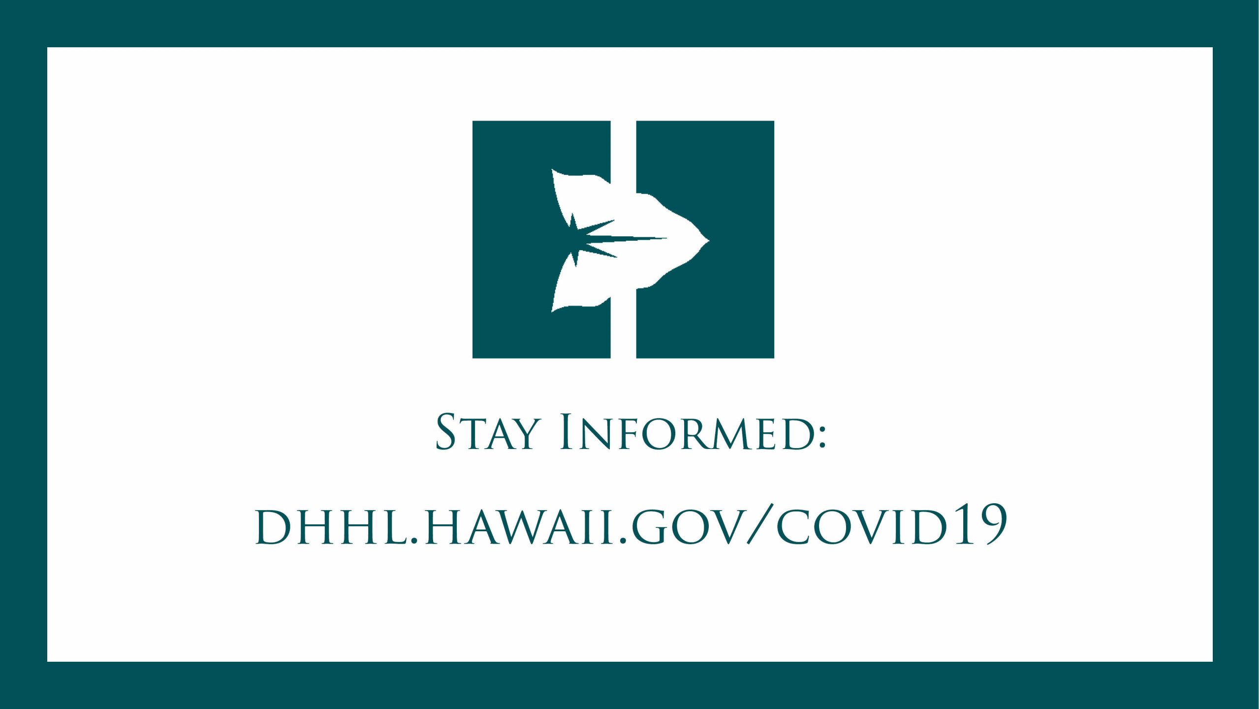 Department of Hawaiian Home Lands | COVID-19 Updates
