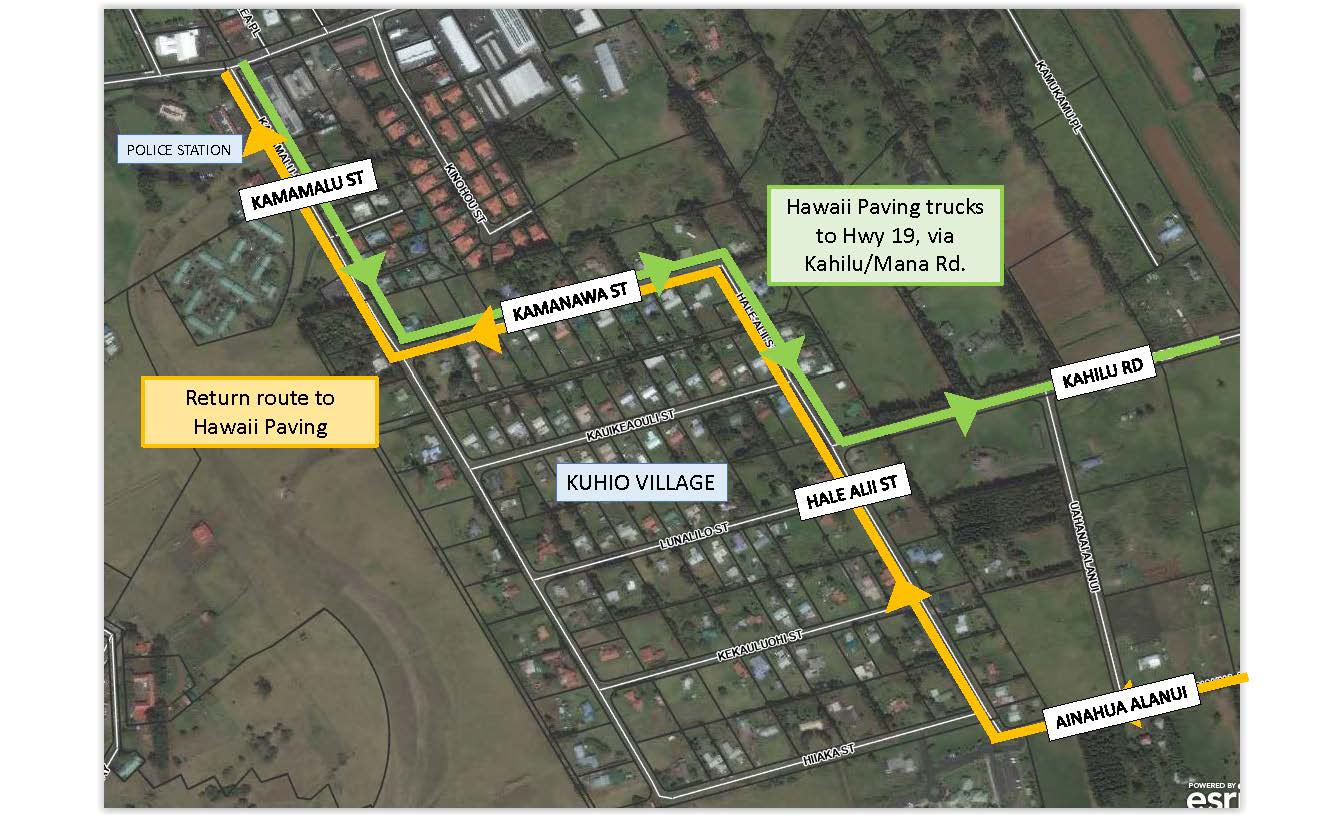 Department of Hawaiian Home Lands | MAMALAHOA HIGHWAY ROAD PAVING