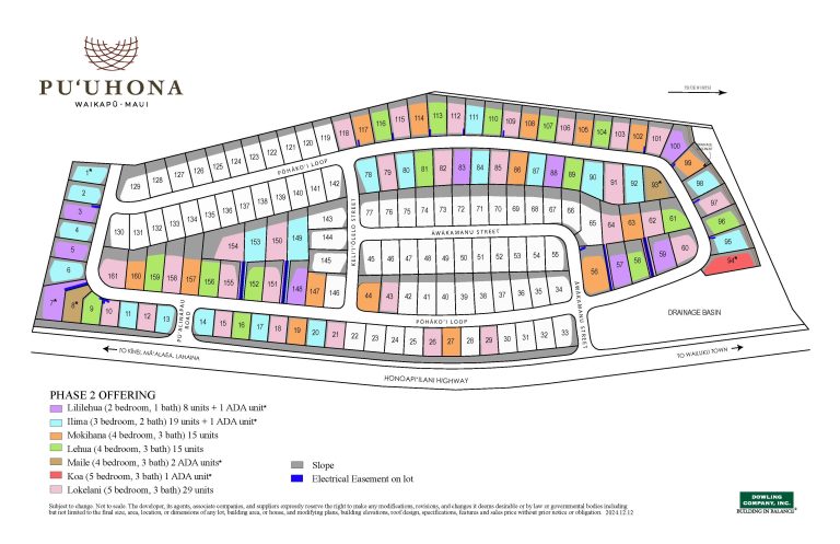 Department of Hawaiian Home Lands | Puʻuhona Subdivision Residential ...